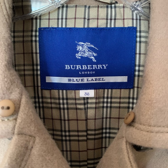 Burberry | Jackets & Coats | Burberry Blue Label Womens Beige Wool Coat ...